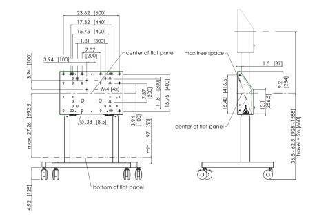 e·Box® Mobile Stand - Electric Height Adjustable Screen Mounts